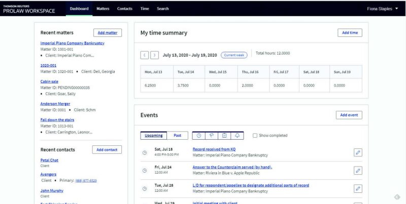ProLaw: Complete Review, Features, Pricing | Uptime Legal